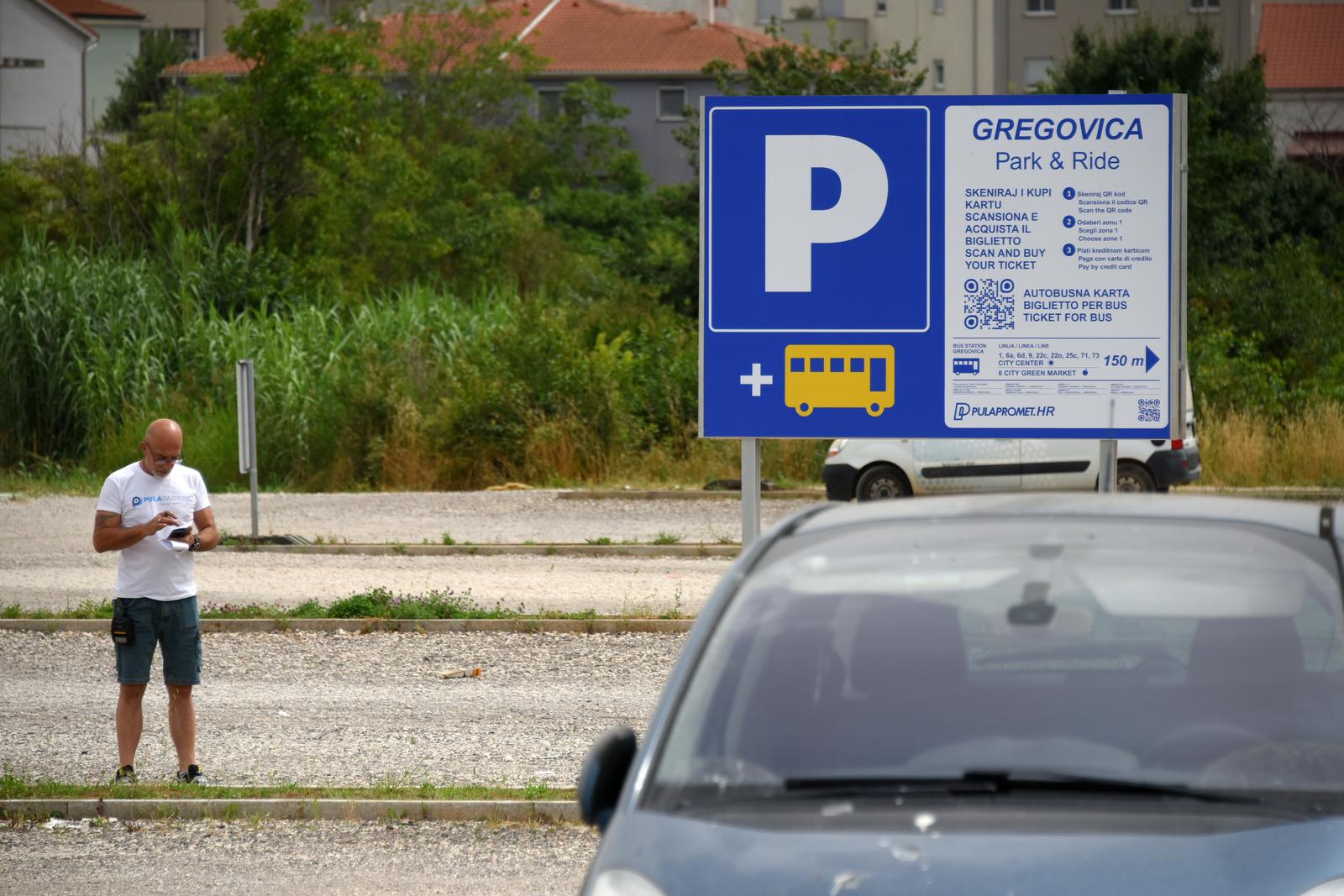Pula parking započeo s naplatom parkinga na Gregovici NEKE JE ...
